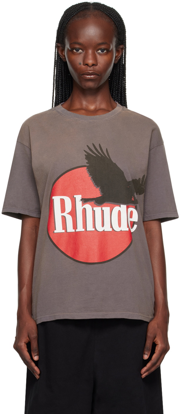 Rhude Gray Eagle T-Shirt Rhude