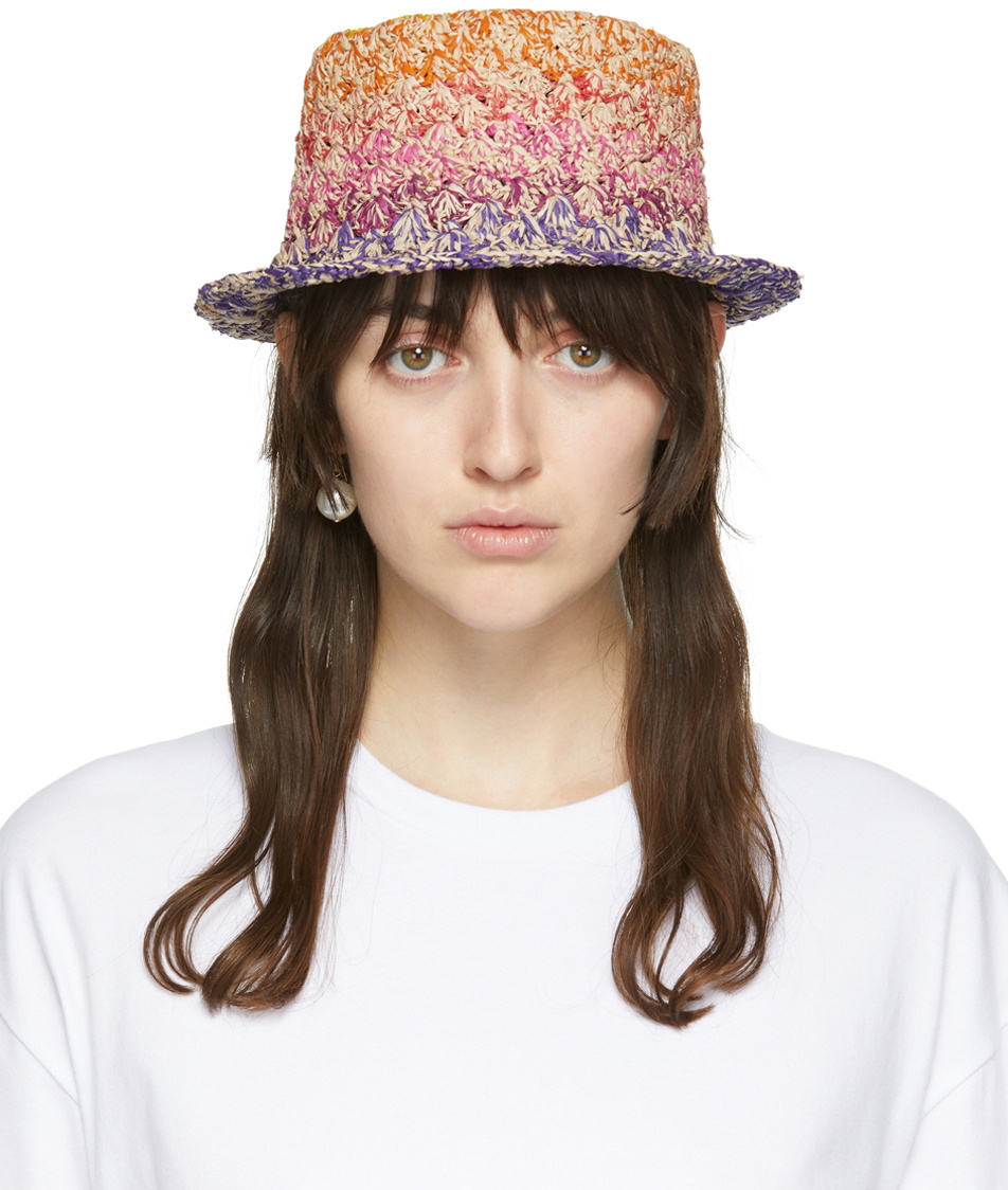 Isabel Marant Multicolor Raffia Hat Isabel Marant