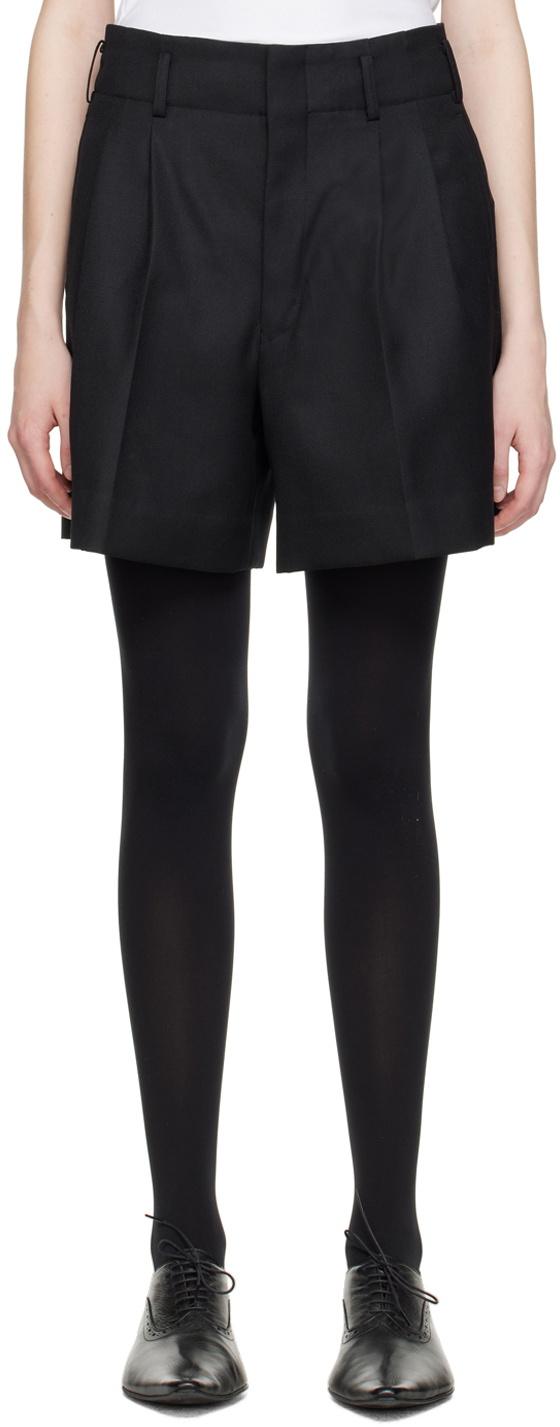 Comme des Garçons Black Pleated Shorts Comme des Garcons