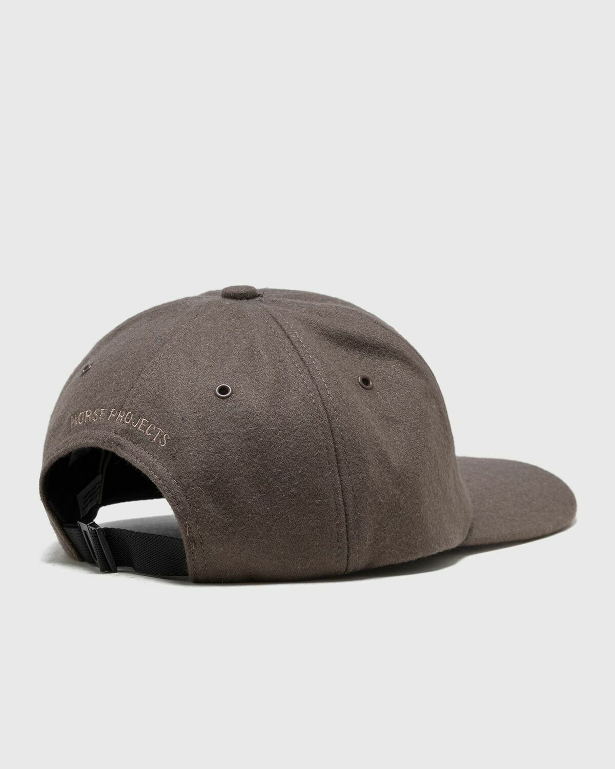 Norse Projects Wool Sports Cap Brown Caps Norse Projects