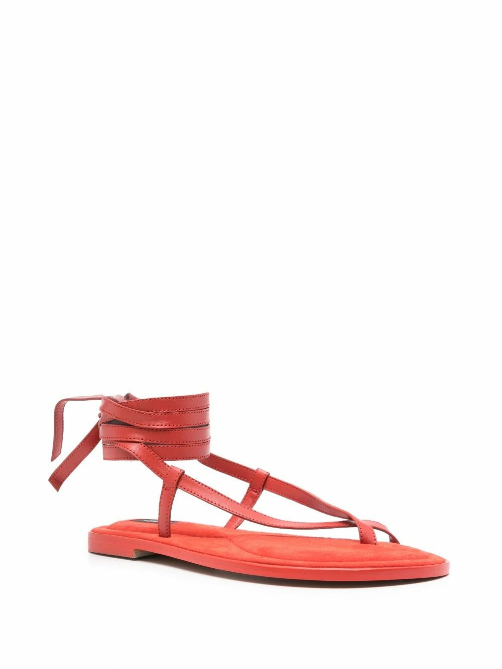 A.EMERY The Elliot Red Suede Sandals A. Emery