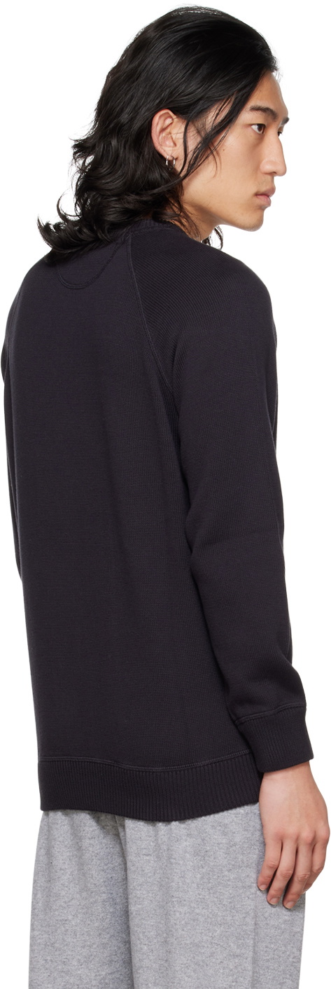 Ghiaia Cashmere Navy Raglan Sweater Ghiaia Cashmere