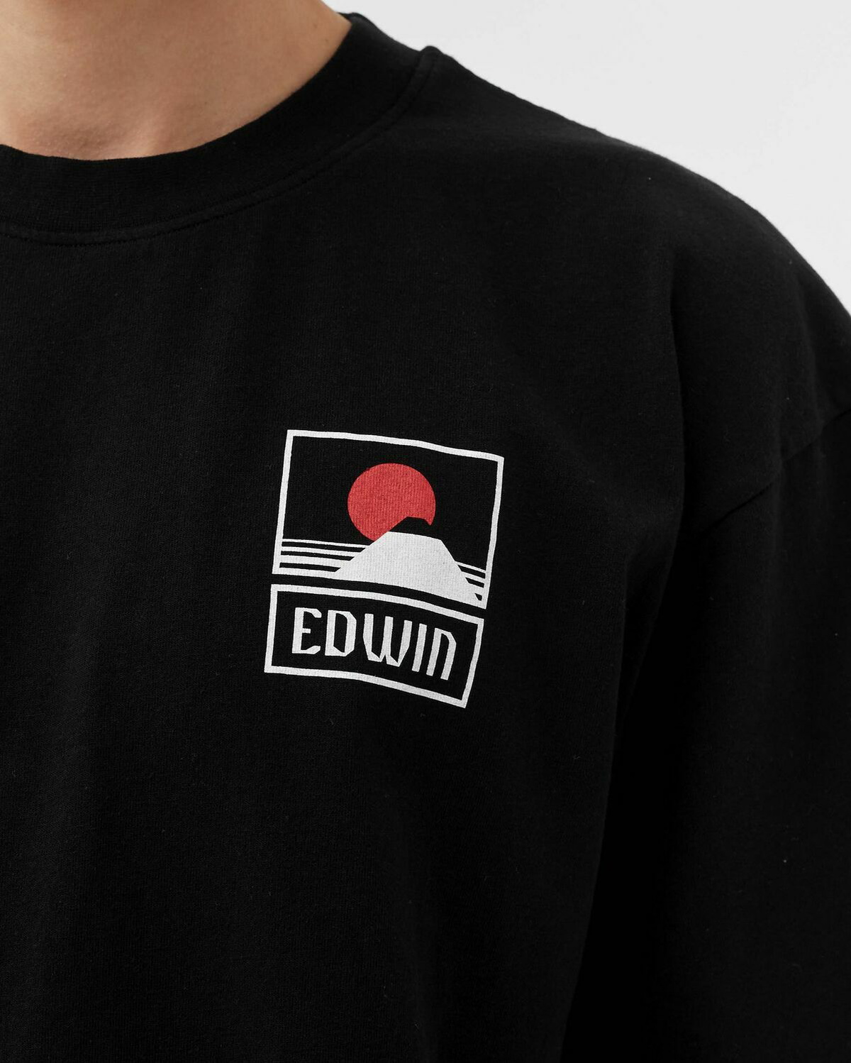 Edwin Sunset On Mt Fuji Tee Black - Mens - Shortsleeves Edwin