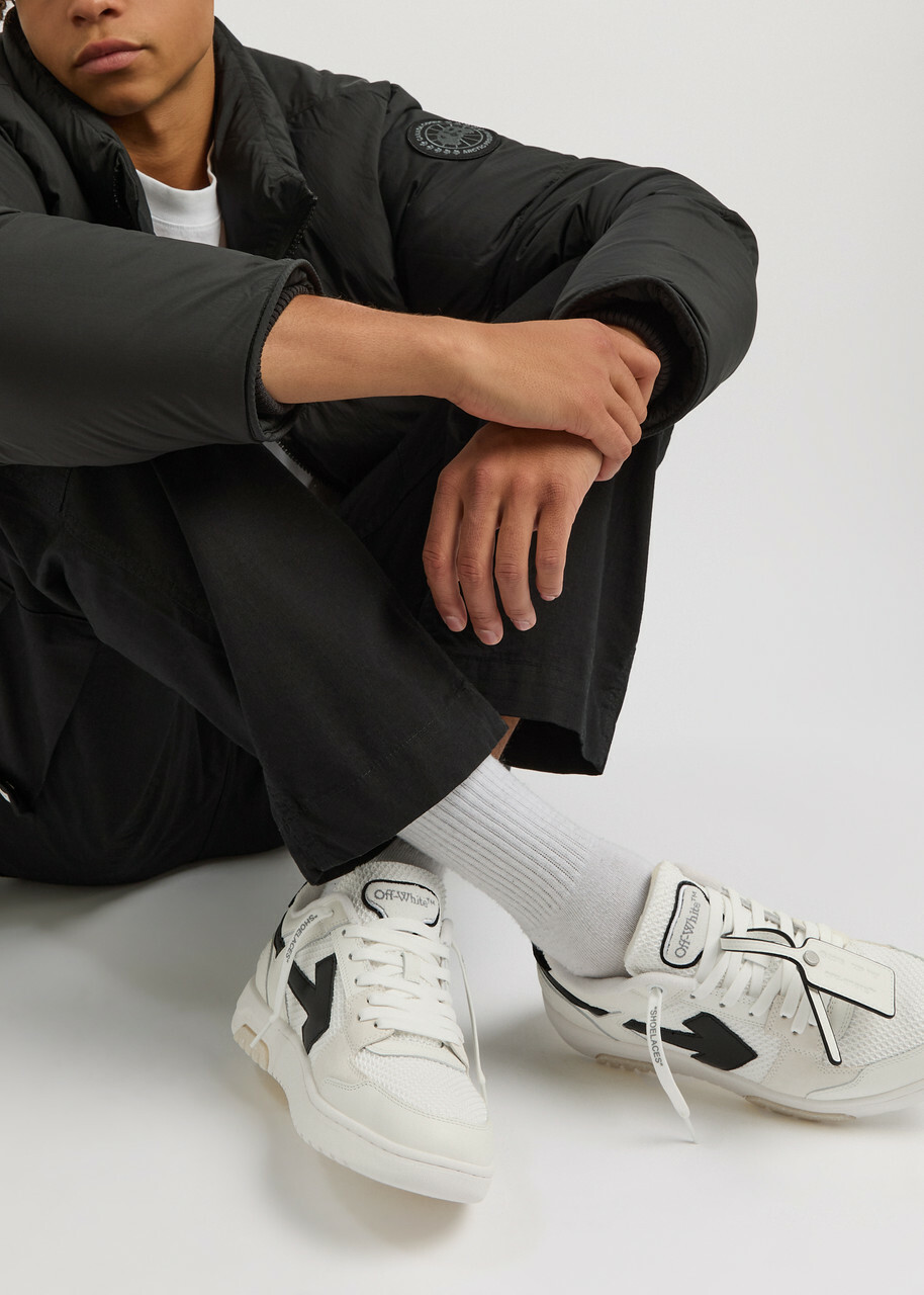 Off-white Slim Out Of Office Panelled Mesh Sneakers Off-White