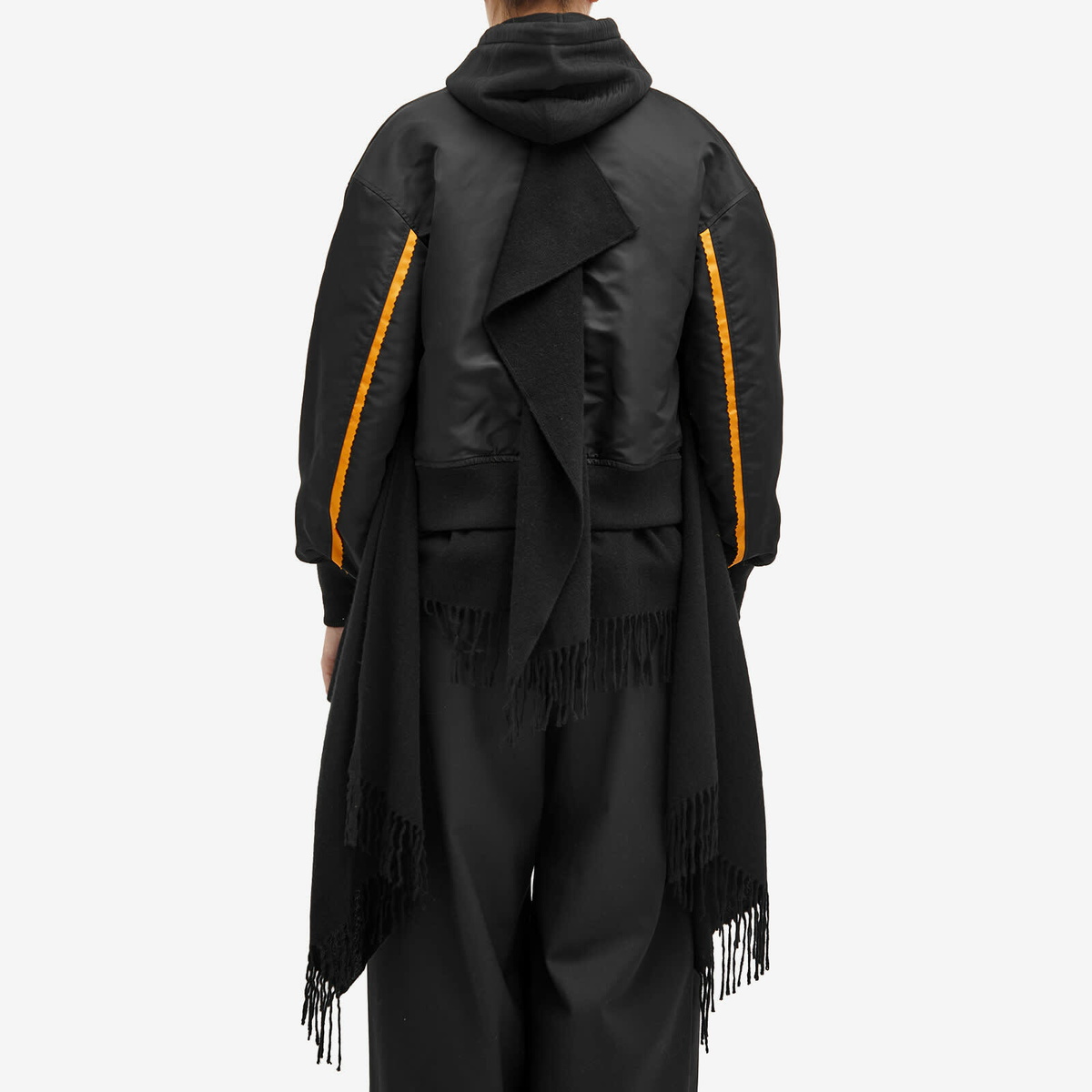 Undercover Women's Multi Layer Bomber Jacket in Black Undercover