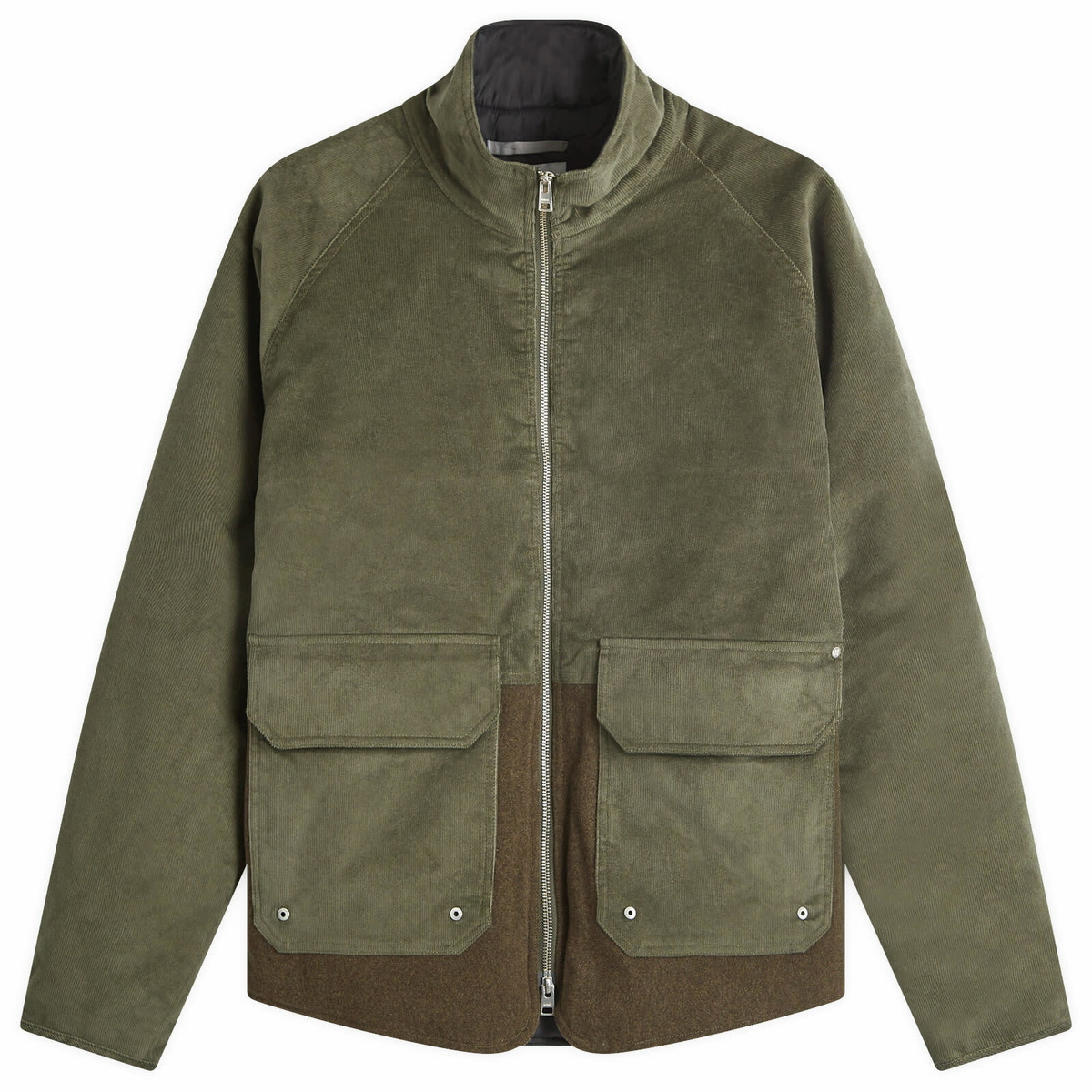 Norse Projects Men's Hakon Solotex & Corduroy Jacket in Ivy Green Norse ...