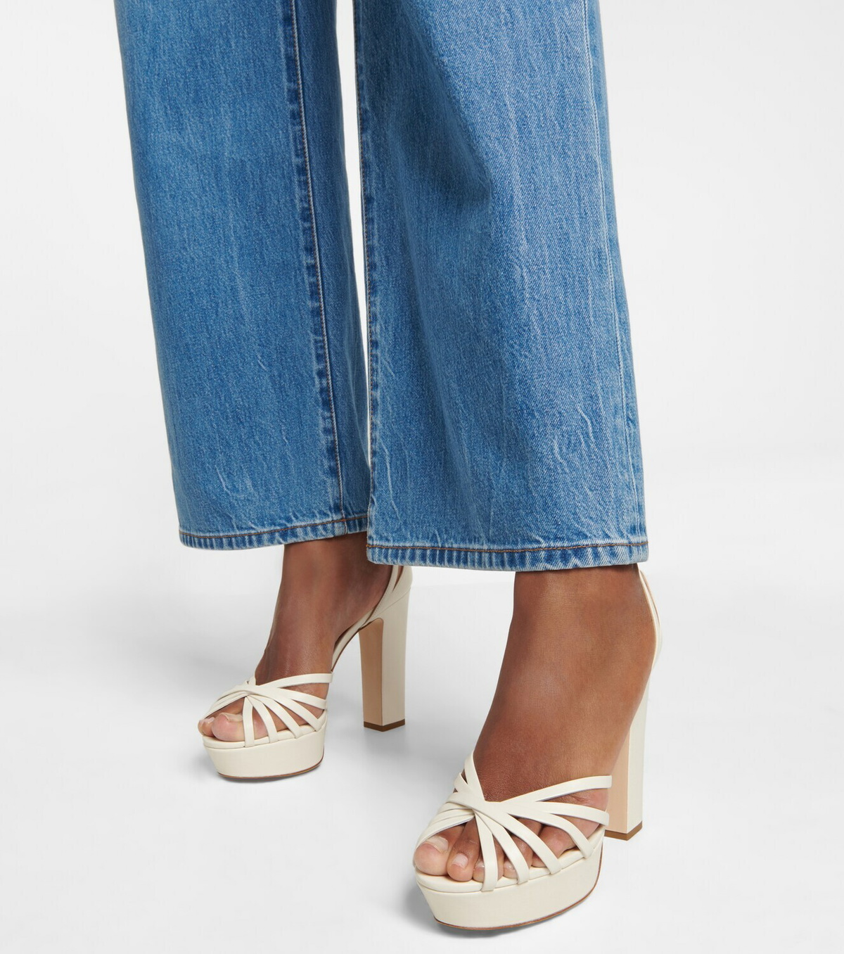 Jimmy Choo - Isra leather platform sandals Jimmy Choo