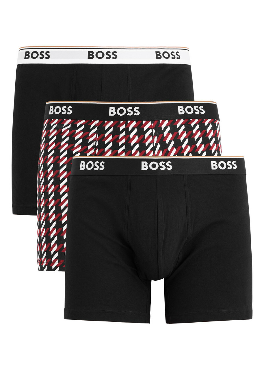 Boss Stretch-cotton Boxer Briefs set of Three Multicoloured BOSS