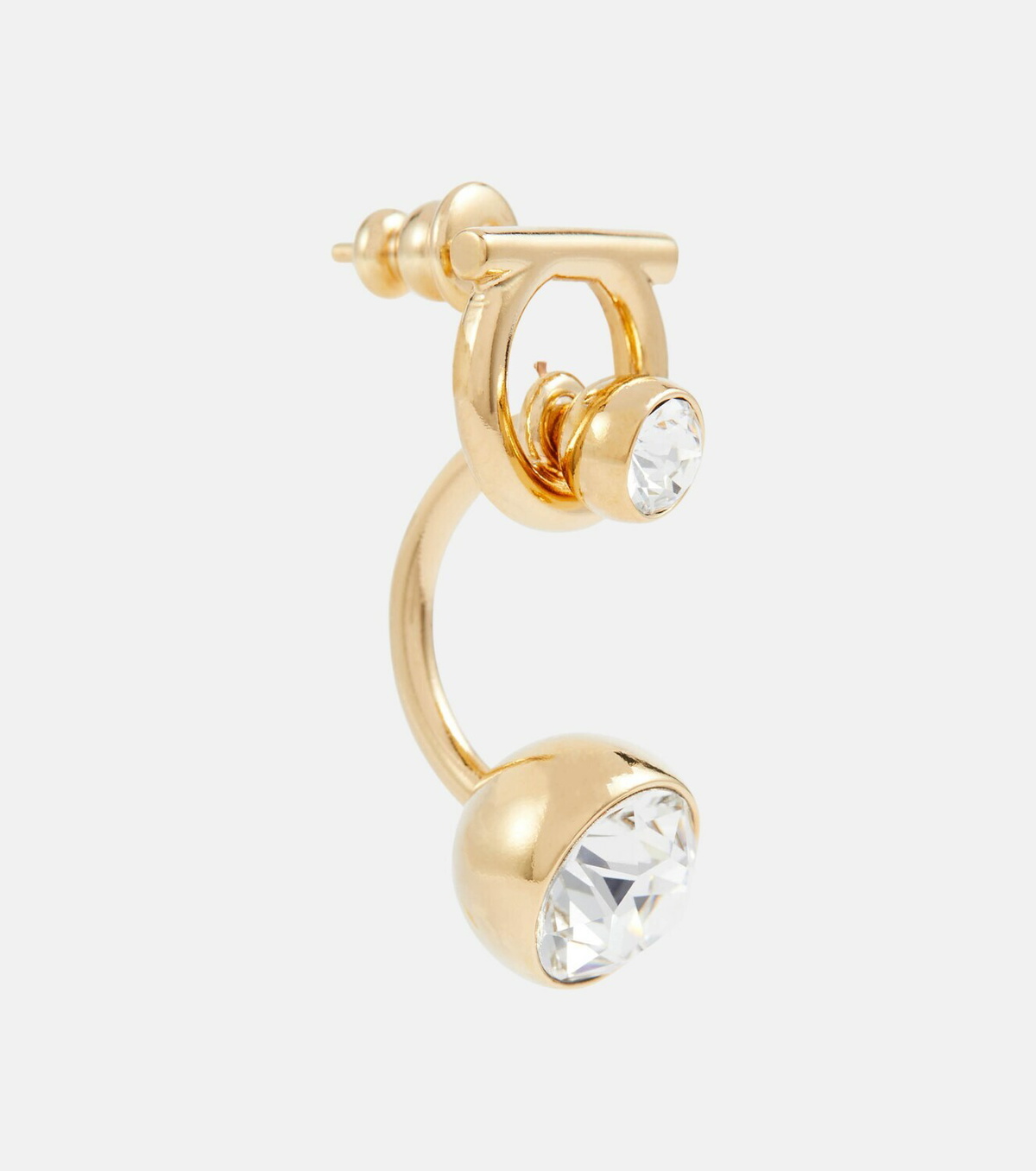 Ferragamo - Crystal-embellished earrings Salvatore Ferragamo