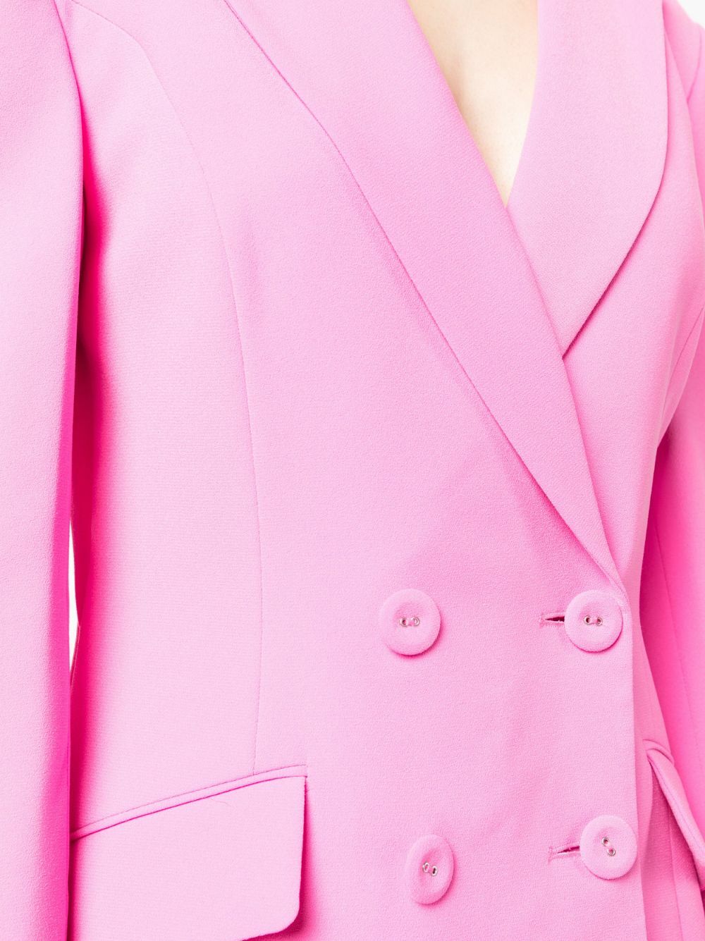 Mônot Pink Open-Back Blazer Dress Monot