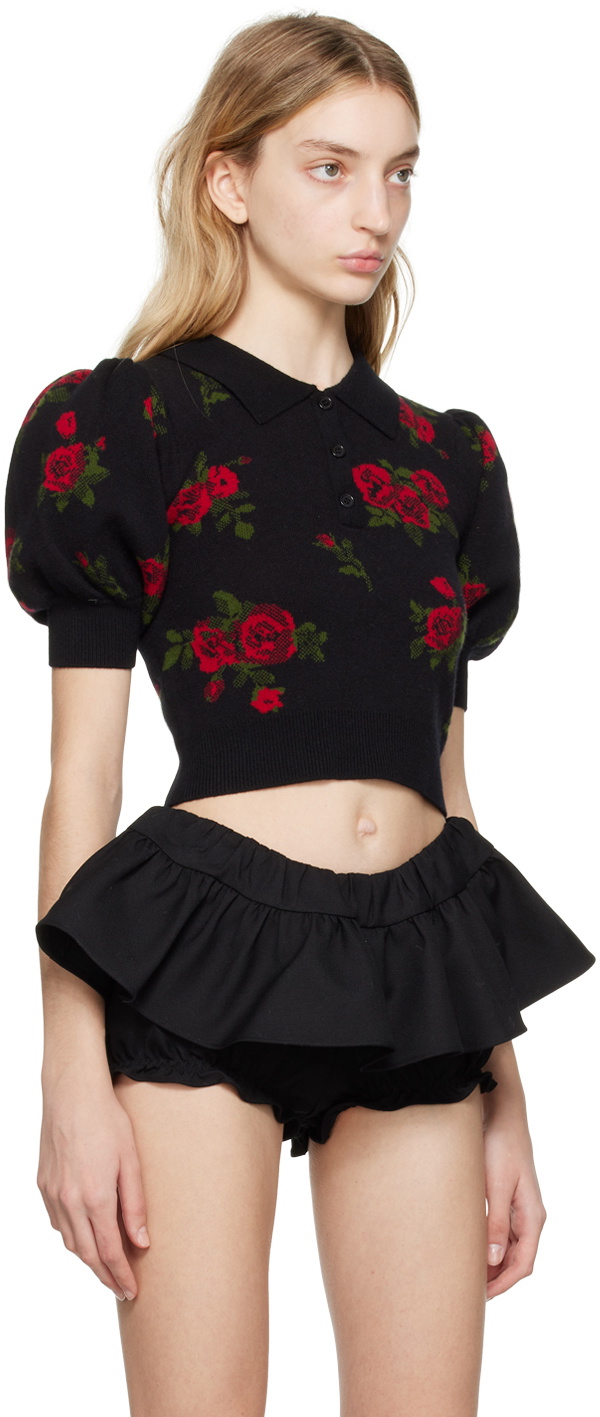 Shushu/Tong Black Rose Sweater Shushu/Tong