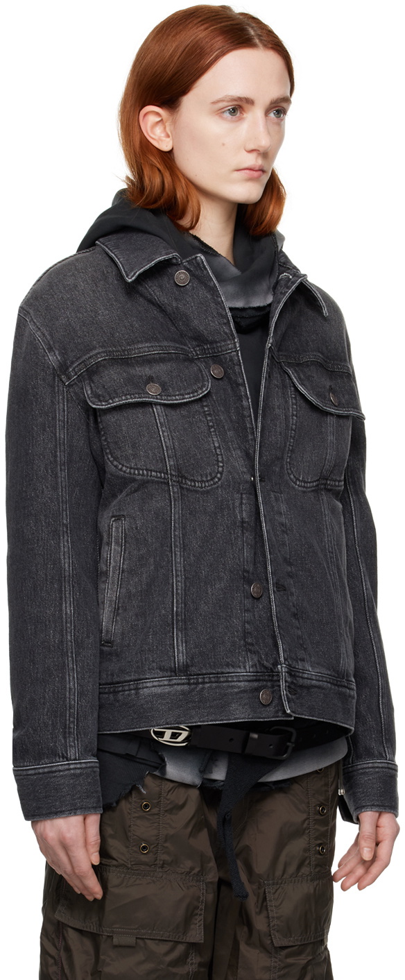 Diesel Black D-Barcy-Fsc1 Denim Jacket Diesel