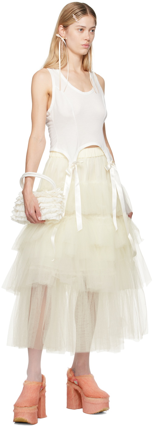 Simone Rocha Off-White Tutu Maxi Skirt Simone Rocha