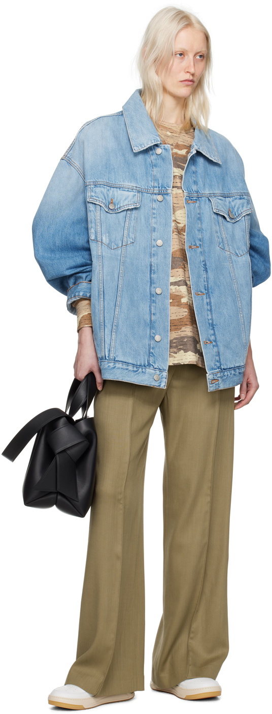 Acne Studios Blue Oversized Denim Jacket Acne Studios