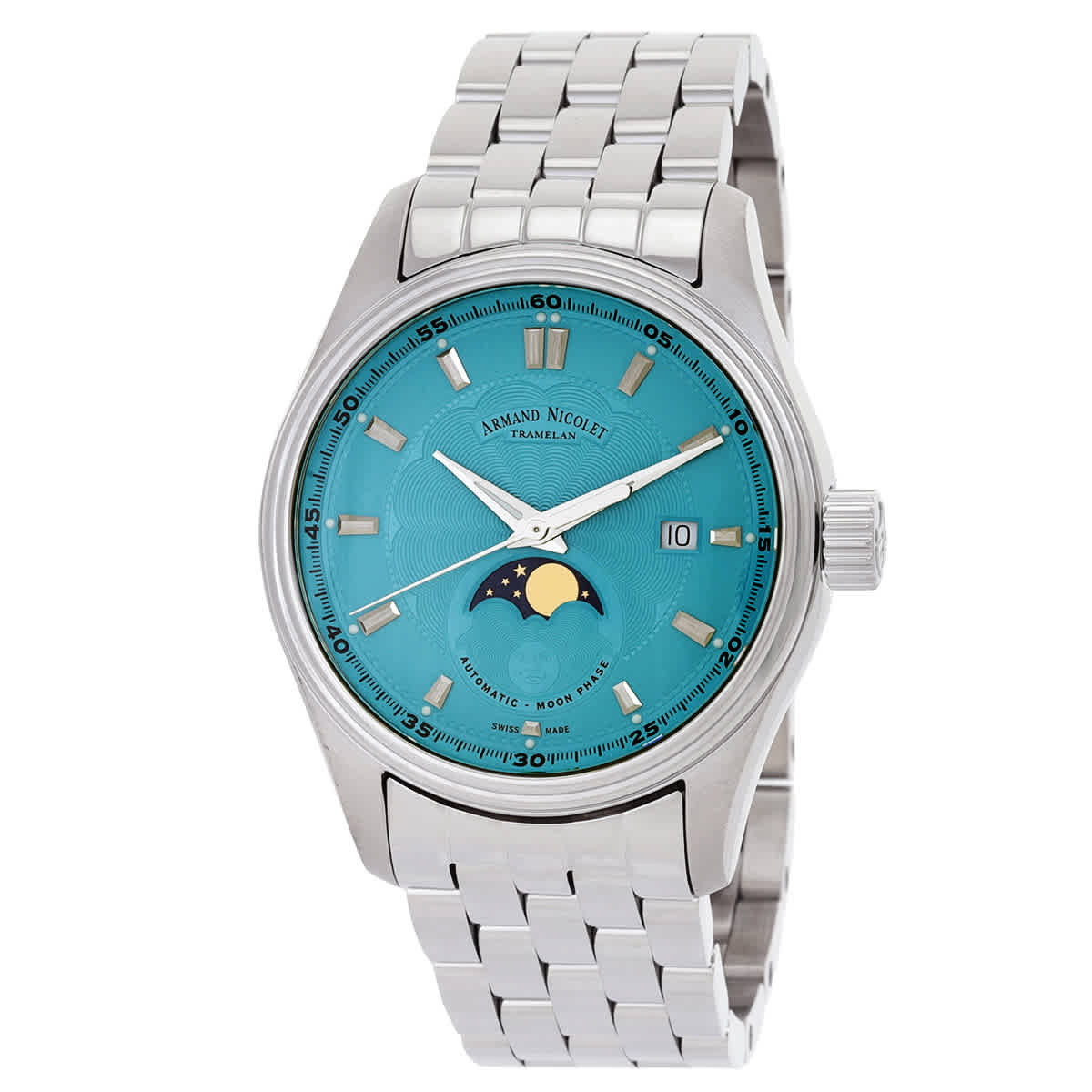 Armand Nicolet Mh2 Blue Dial Mens Watch A640L-TF-MA2640A Armand Nicolet