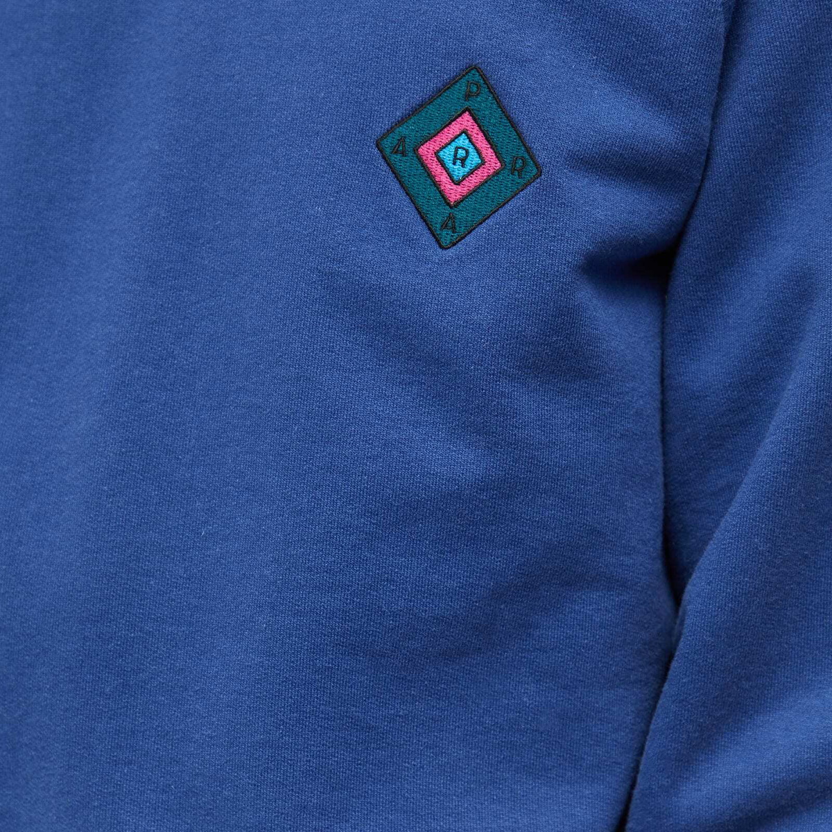 By Parra Men's Diamond Block Logo Crew Sweat in Dark Blue By Parra