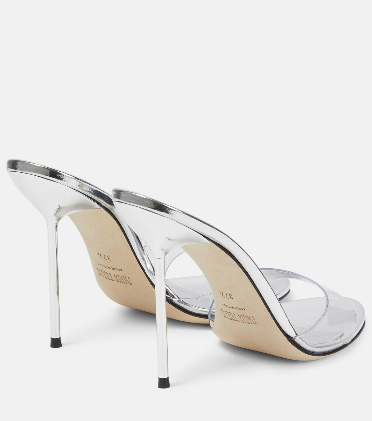 Paris Texas Lidia PVC and leather mules Paris Texas