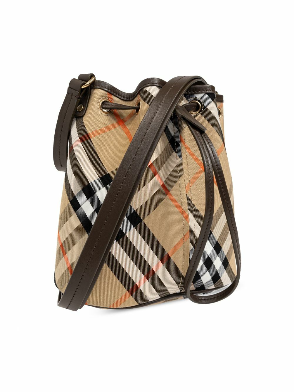 BURBERRY - Check Mini Bucket Bag Burberry