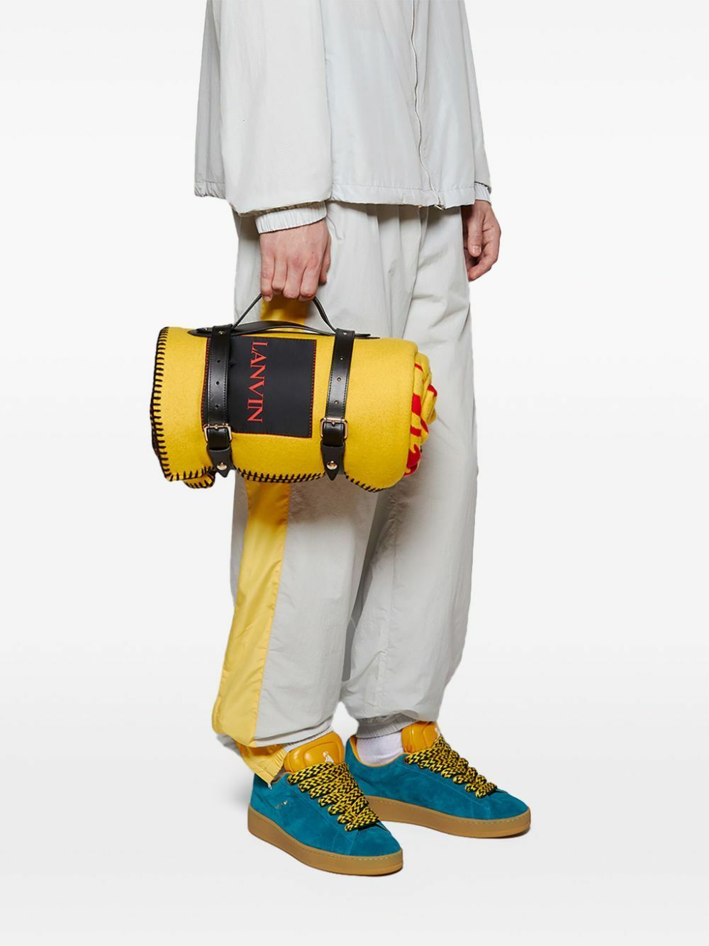 Lanvin X Future Blue Hyper Curb Sneakers Lanvin