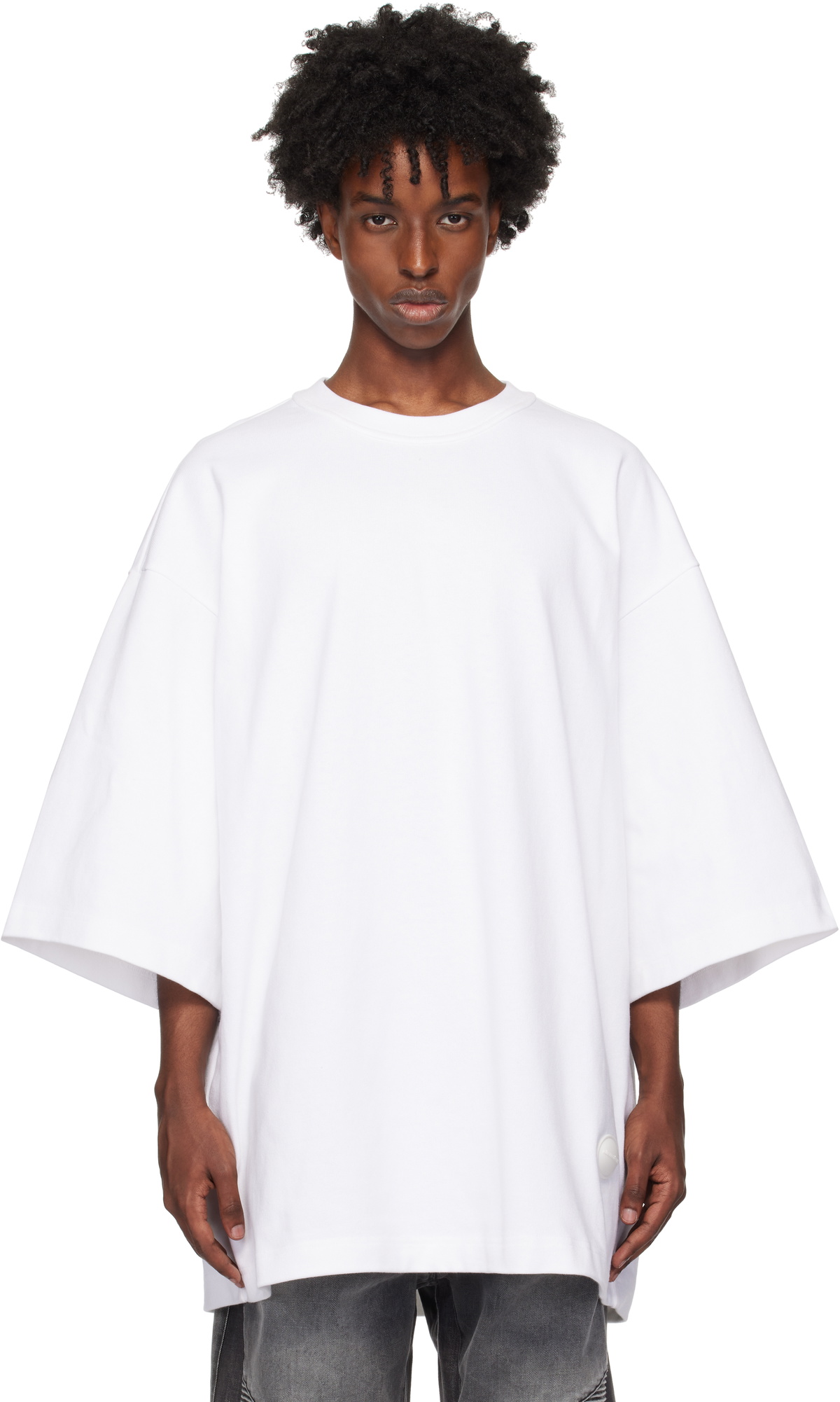 Alexander Wang White Oversized Drop-Sleeve T-shirt Alexander Wang