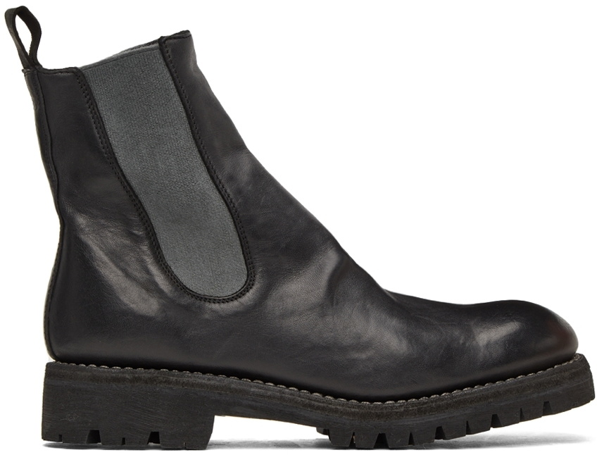 Guidi Black Leather Chelsea Boots Guidi