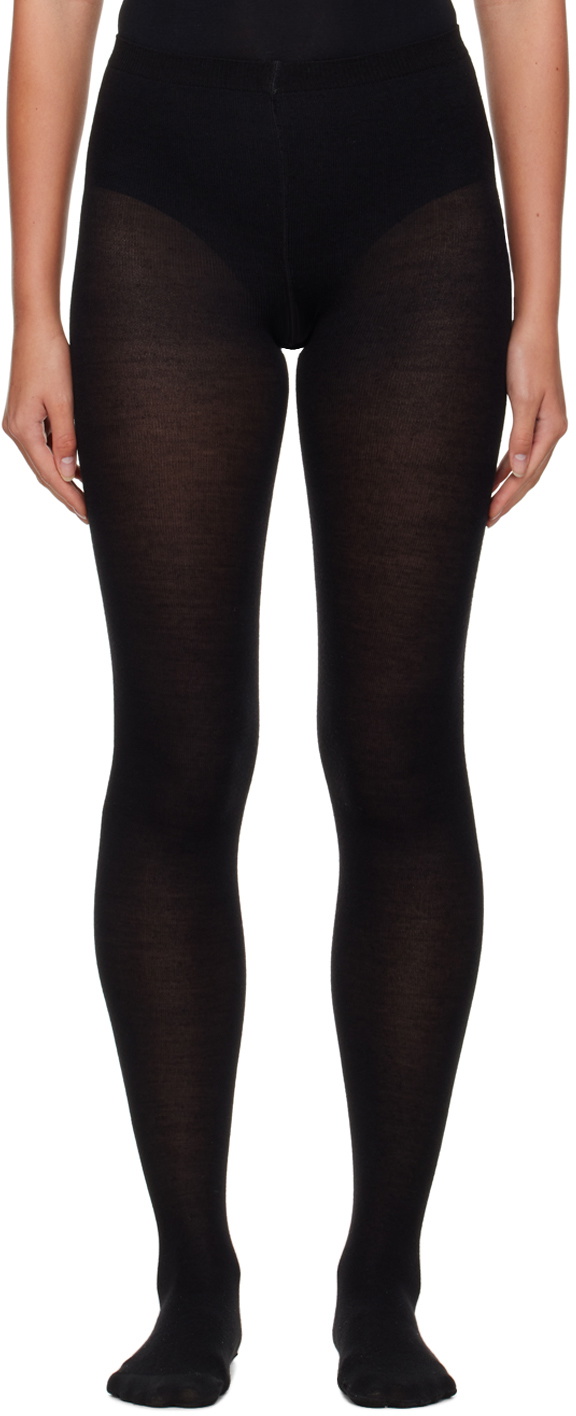 Wolford Black Wool Tights Wolford
