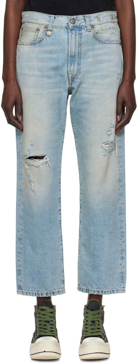 R13 Blue Boyfriend Jeans R13