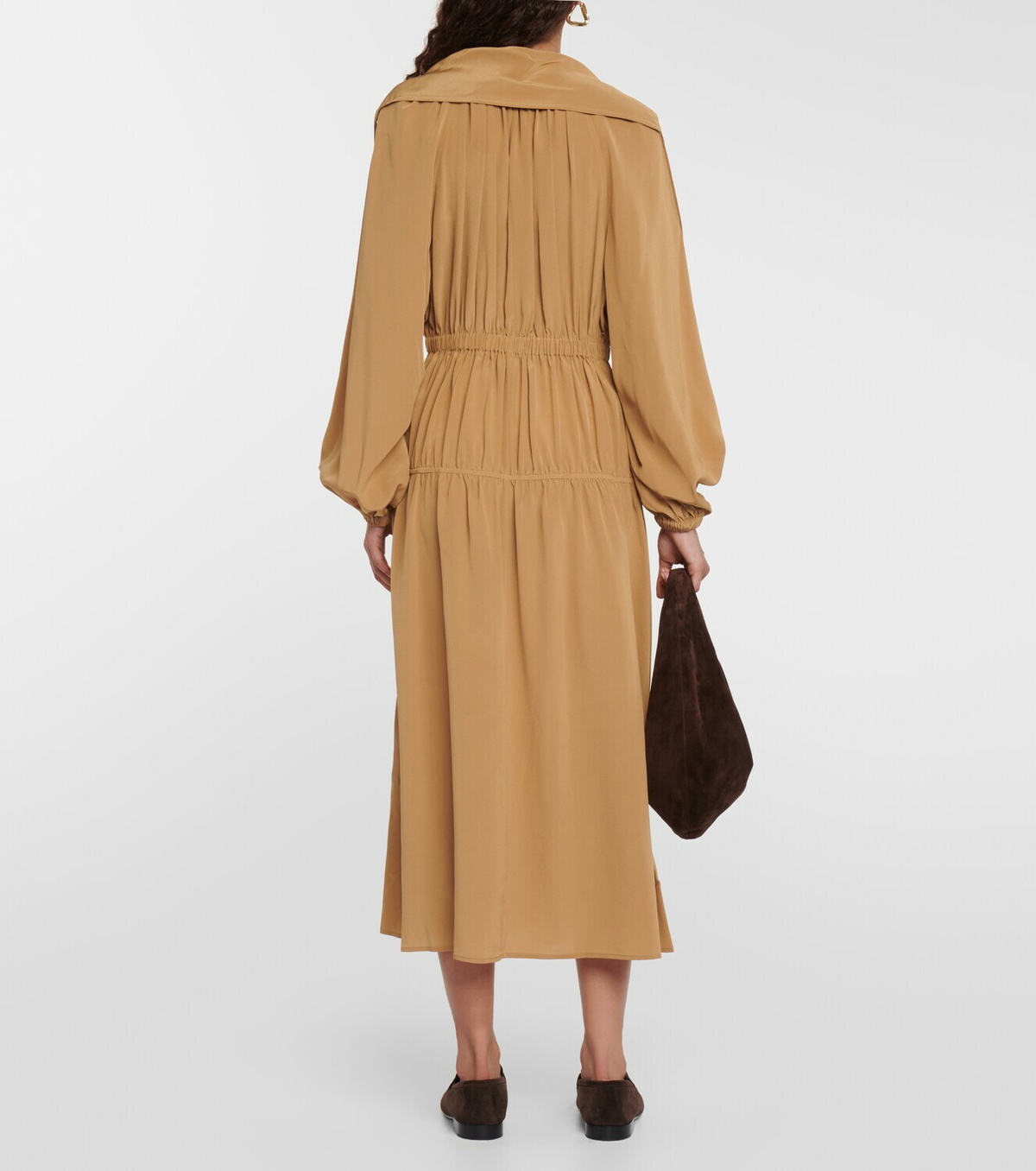 Joseph Dryden silk crêpe de soie midi dress Joseph