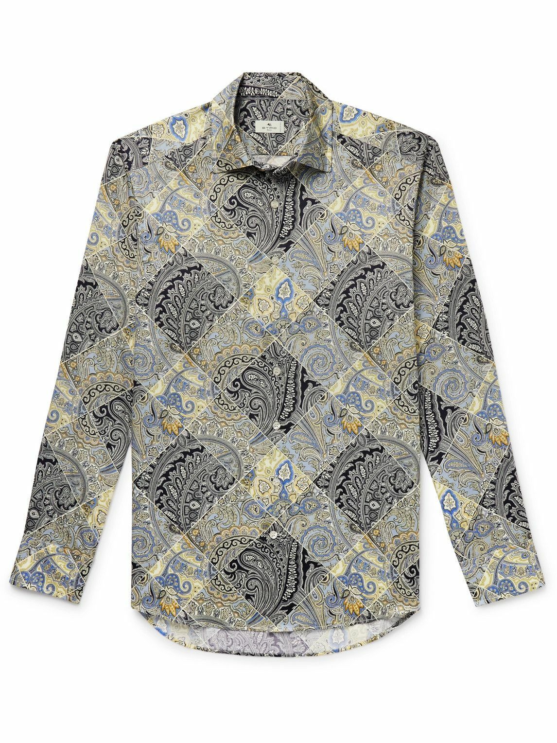 Etro - Paisley-Print Cotton-Twill Shirt - Blue Etro