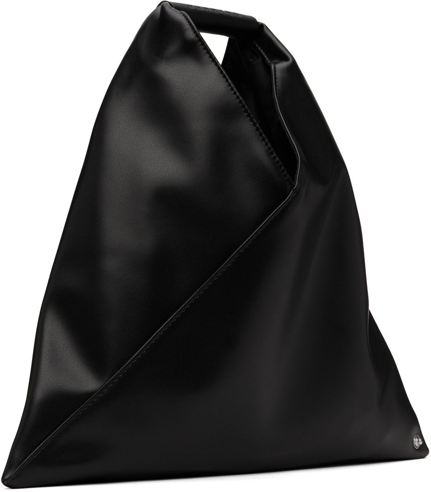 MM6 Maison Margiela Black Mini Triangle Tote MM6 Maison Margiela