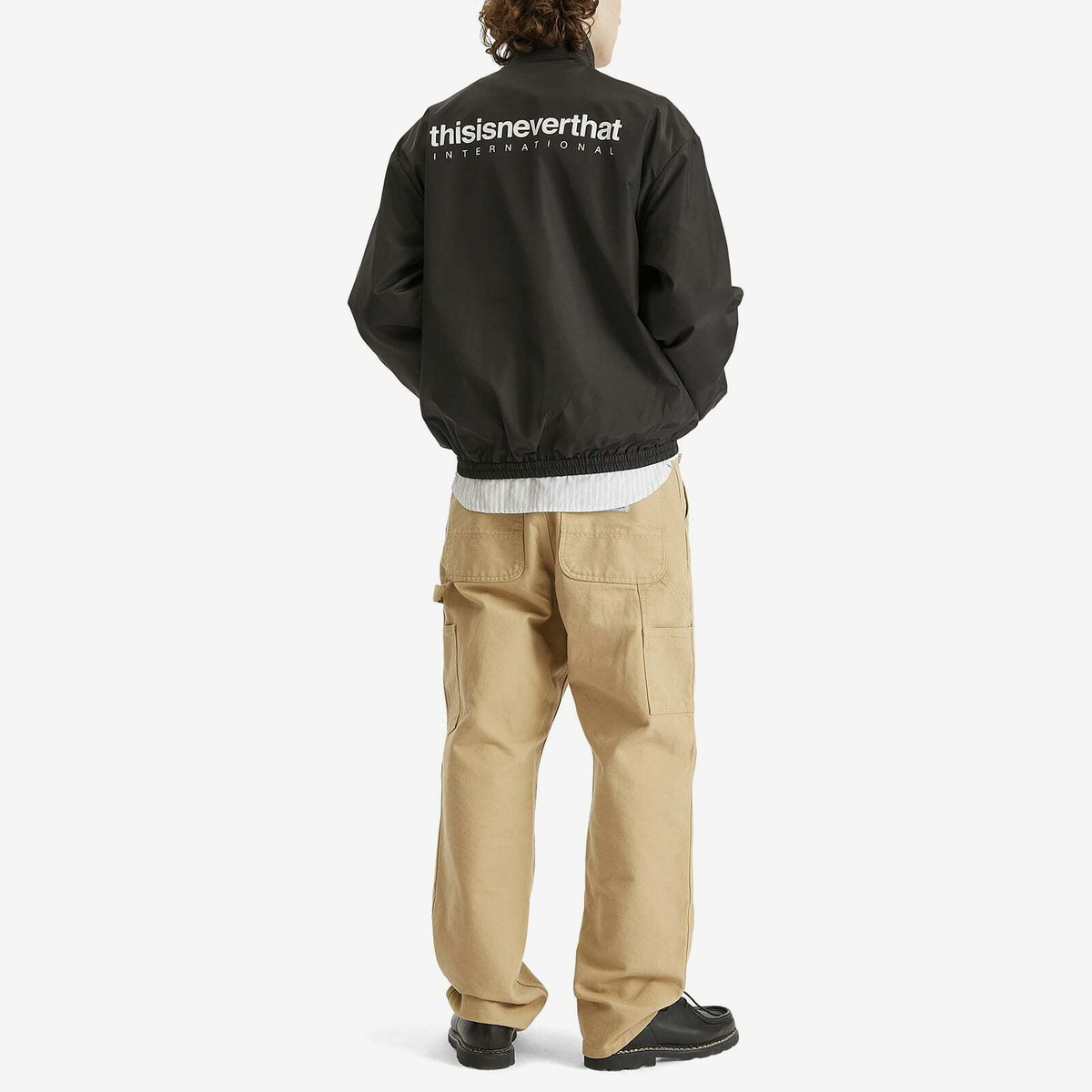 thisisneverthat Men's Intl. Team Jacket in Black thisisneverthat