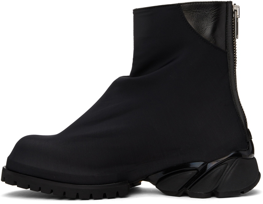 424 Black Overlay Boots 424