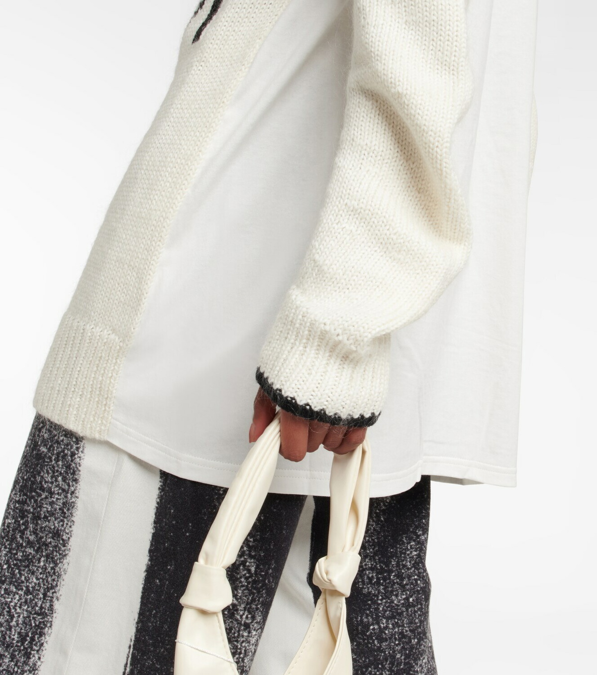 MM6 Maison Margiela - Logo cotton-blend sweater MM6 Maison Margiela