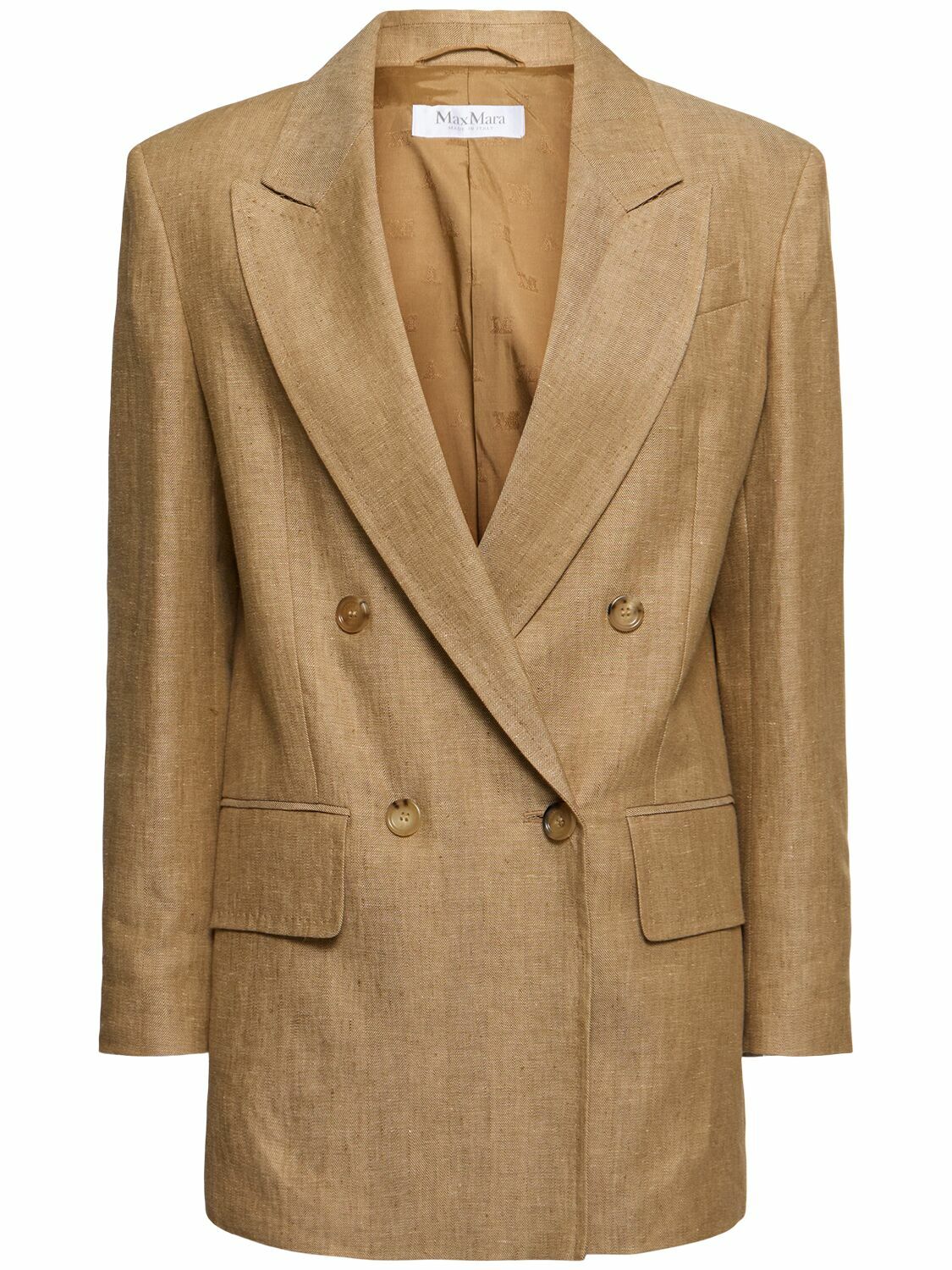 MAX MARA Gerla Double Breast Linen Blazer Max Mara