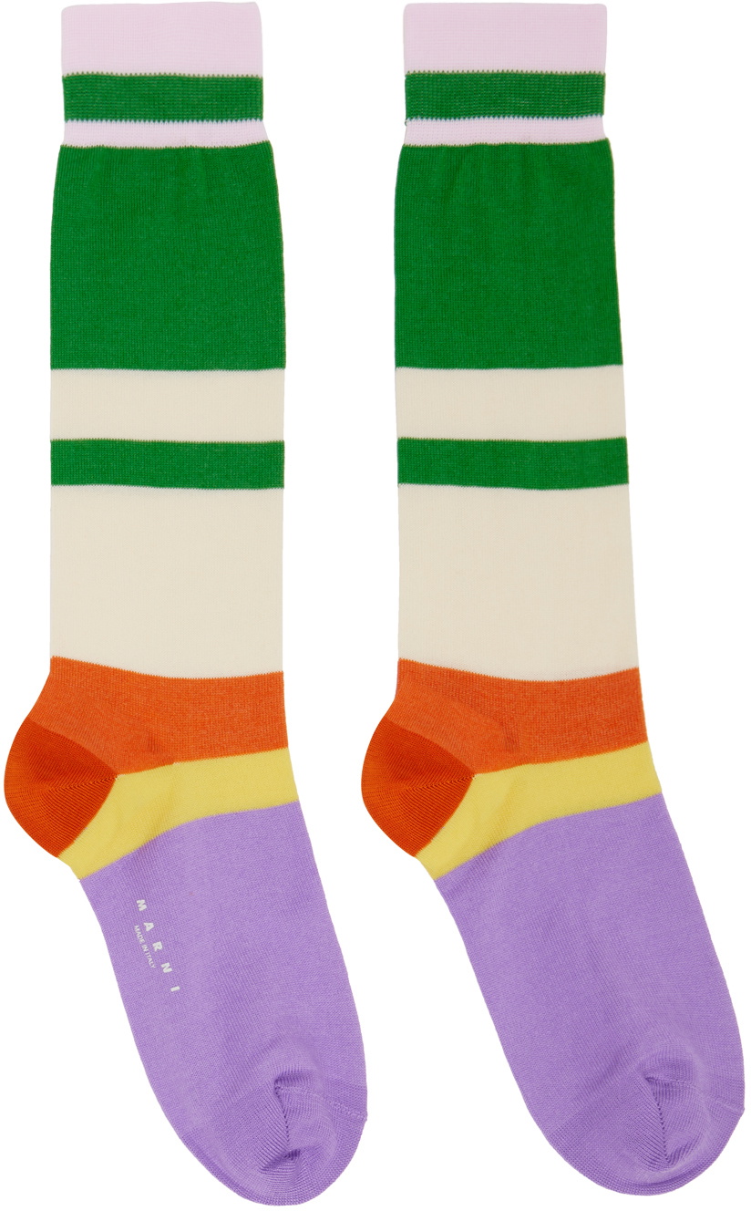 Marni Multicolor Striped Socks Marni