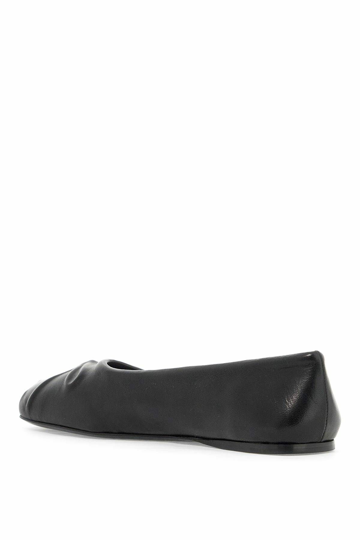 MARNI leather little bow ballerina Metallic Marni