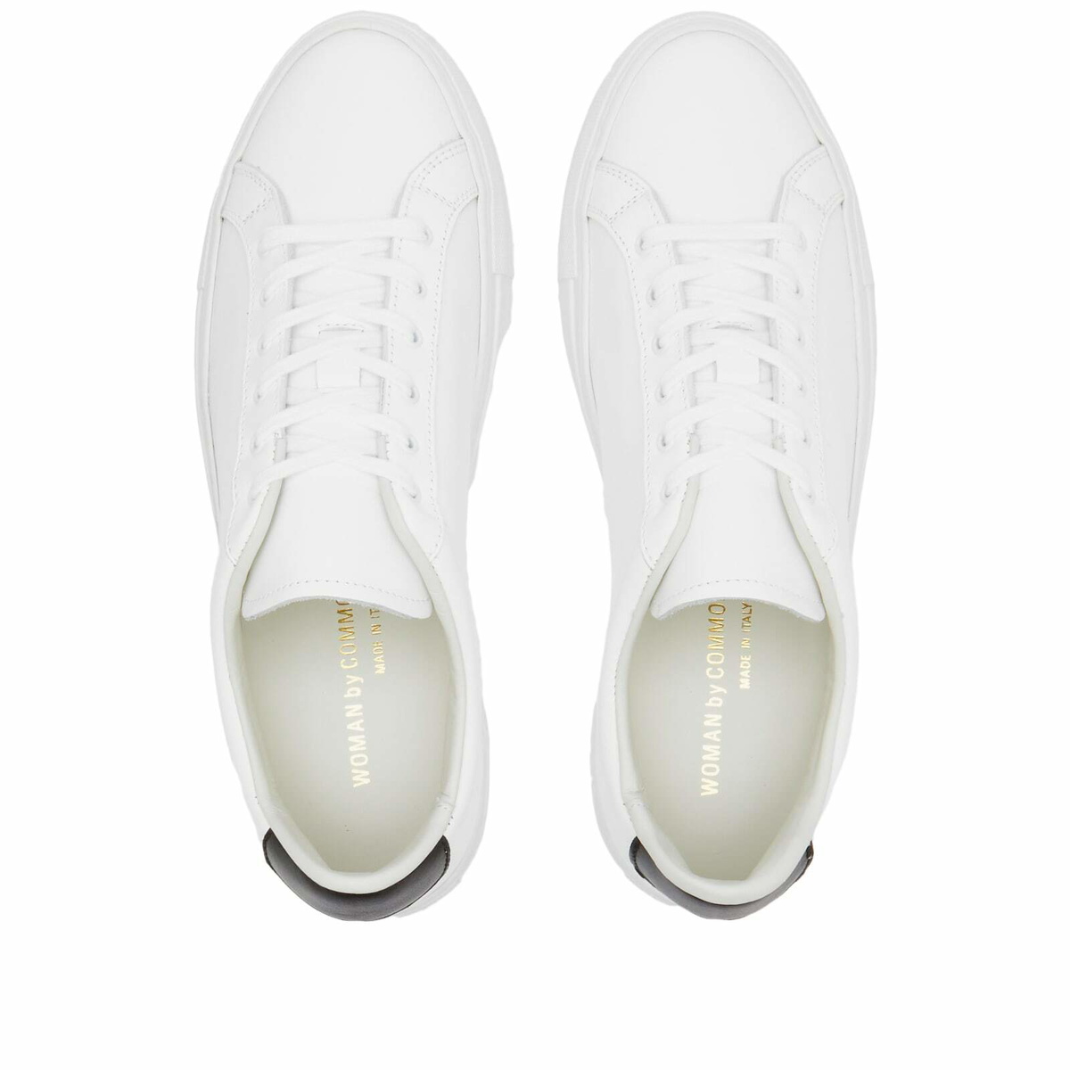 Woman by Common Projects Women's Retro Low Sneakers in White/Black ...