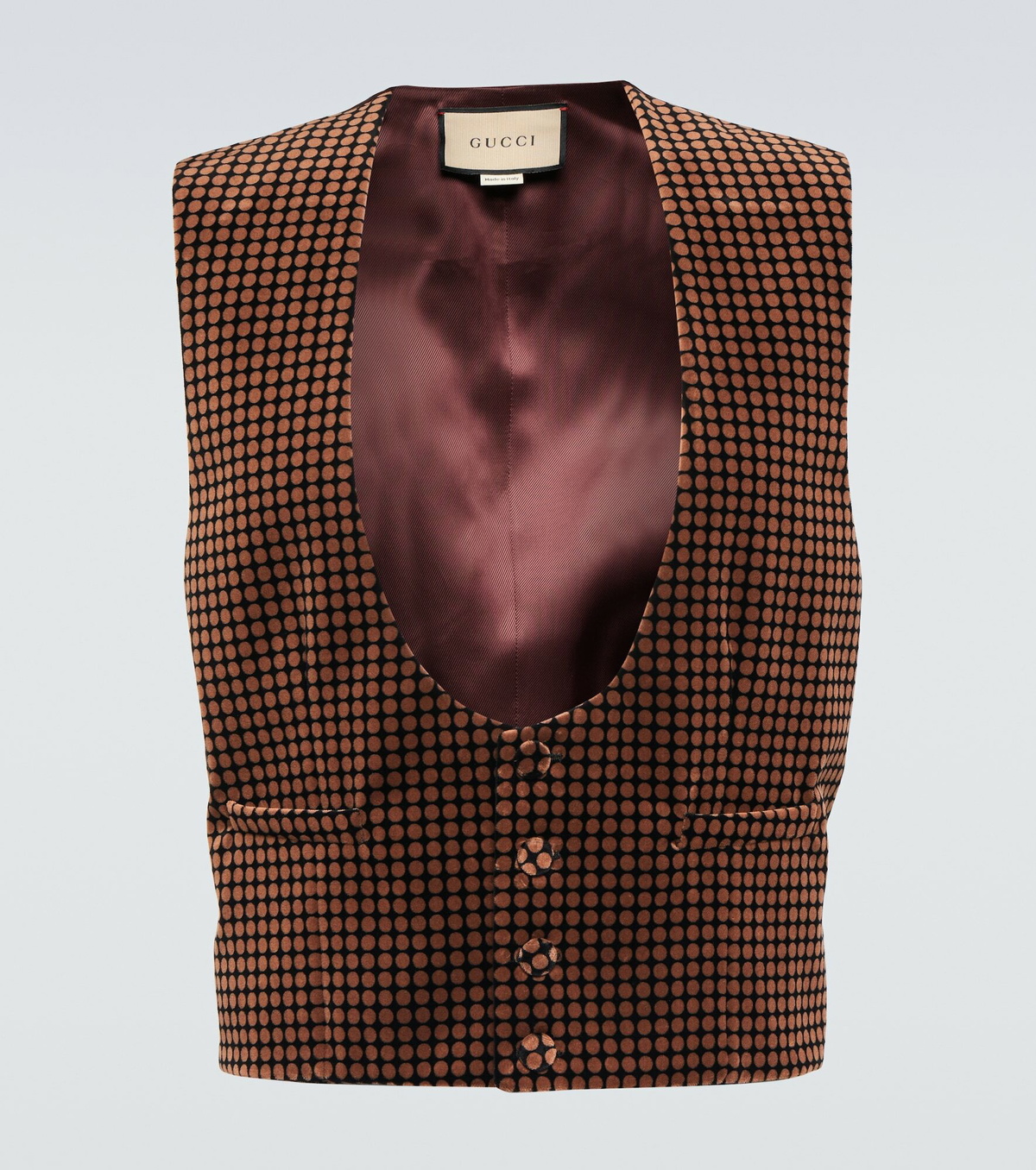 Gucci - Polka-dot velvet vest Gucci