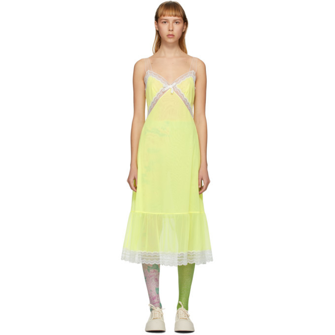 Marc Jacobs Yellow The Maxi Slip Dress Marc Jacobs