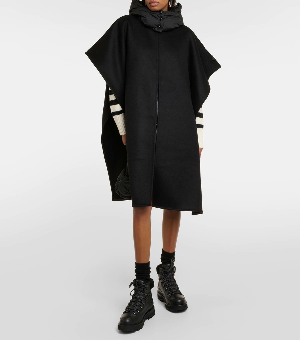 Moncler Wool Blend Poncho