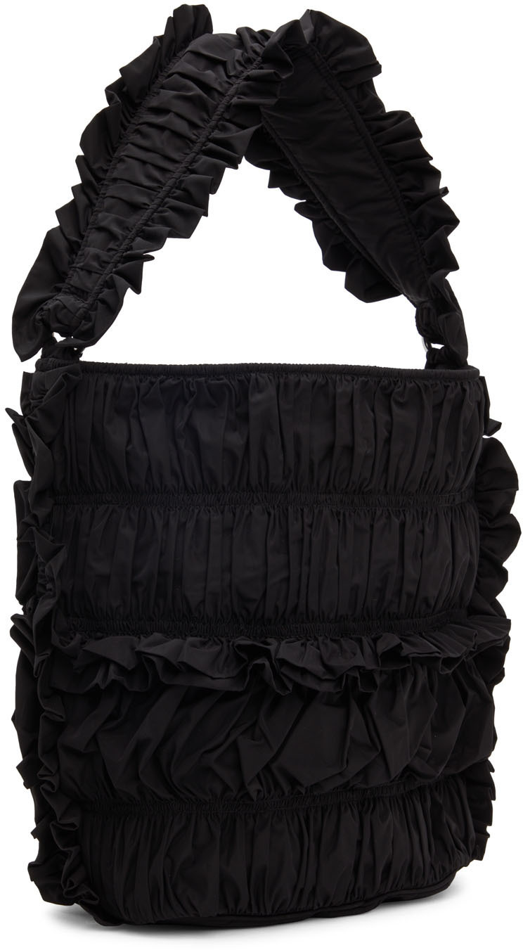 Molly Goddard Black Kazuko Frill Shoulder Bag Molly Goddard