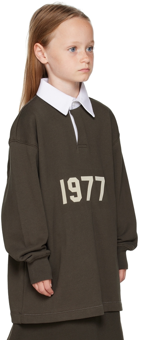 Essentials Kids Gray '1977' Rugby Polo Essentials