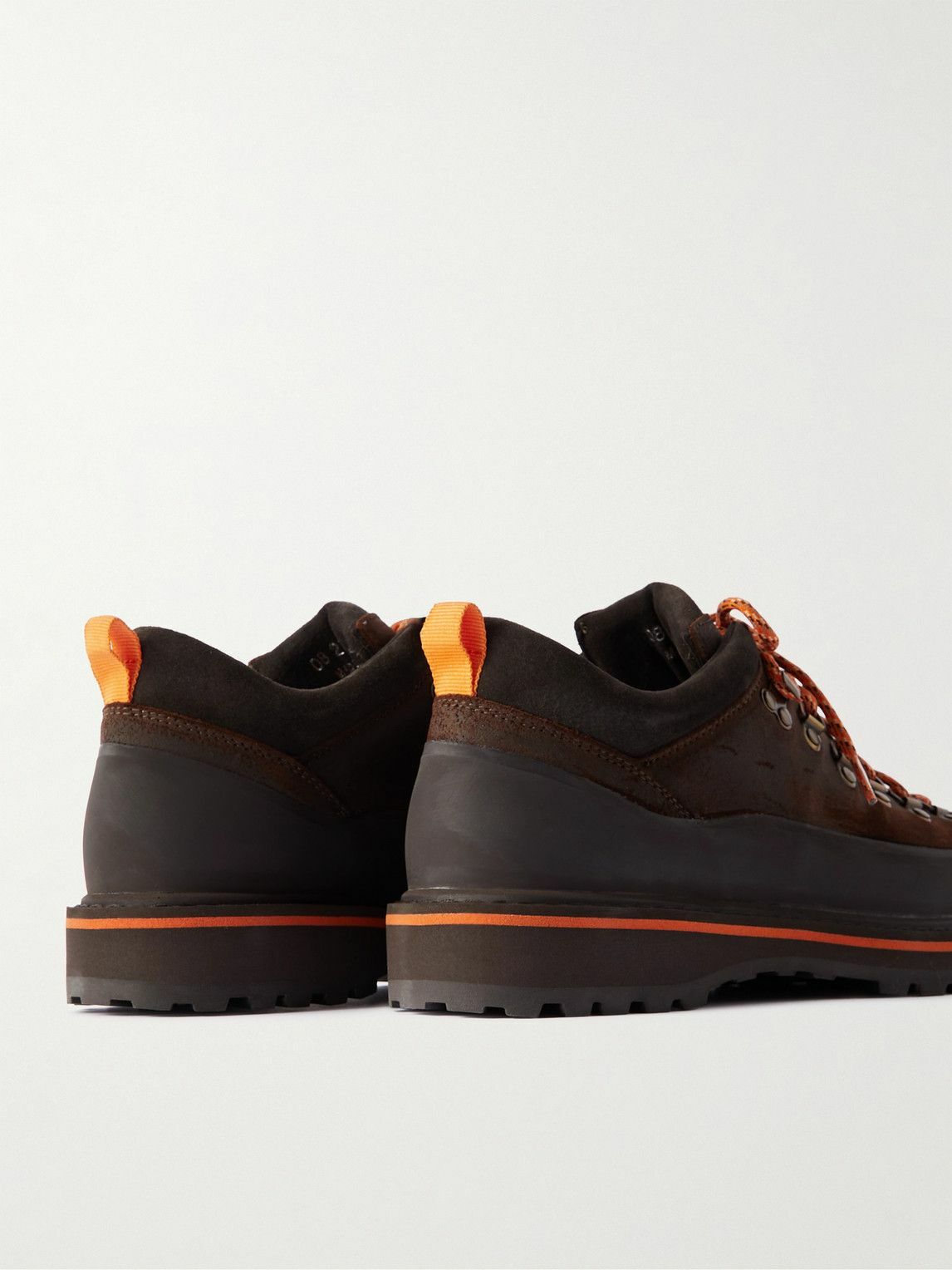 Mr P. - Diemme Roccia Basso Rubber-Trimmed Suede Hiking Boots - Brown Mr P.