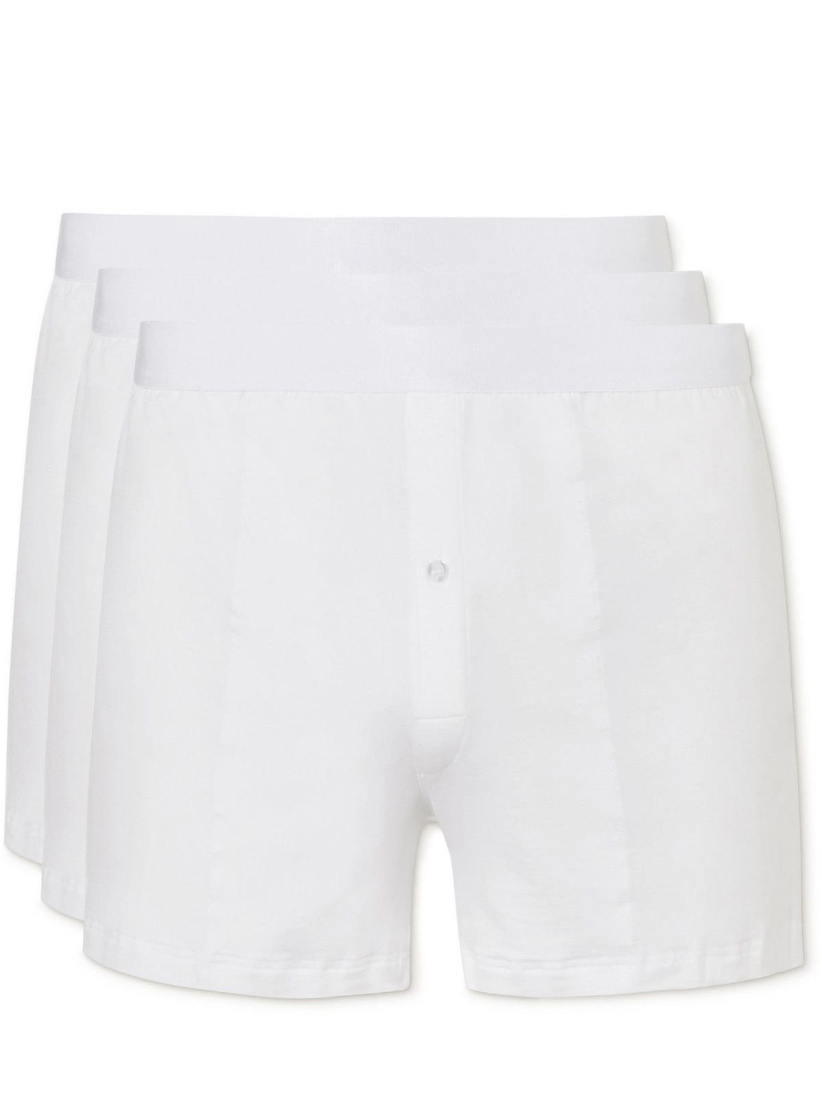 CDLP - Three-Pack Slim-Fit Stretch-Lyocell Boxer Shorts - White CDLP
