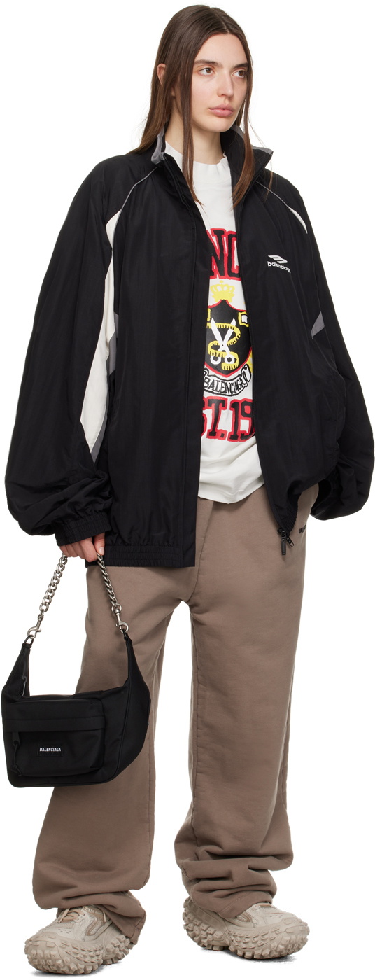 Balenciaga Black Paneled Track Jacket Balenciaga