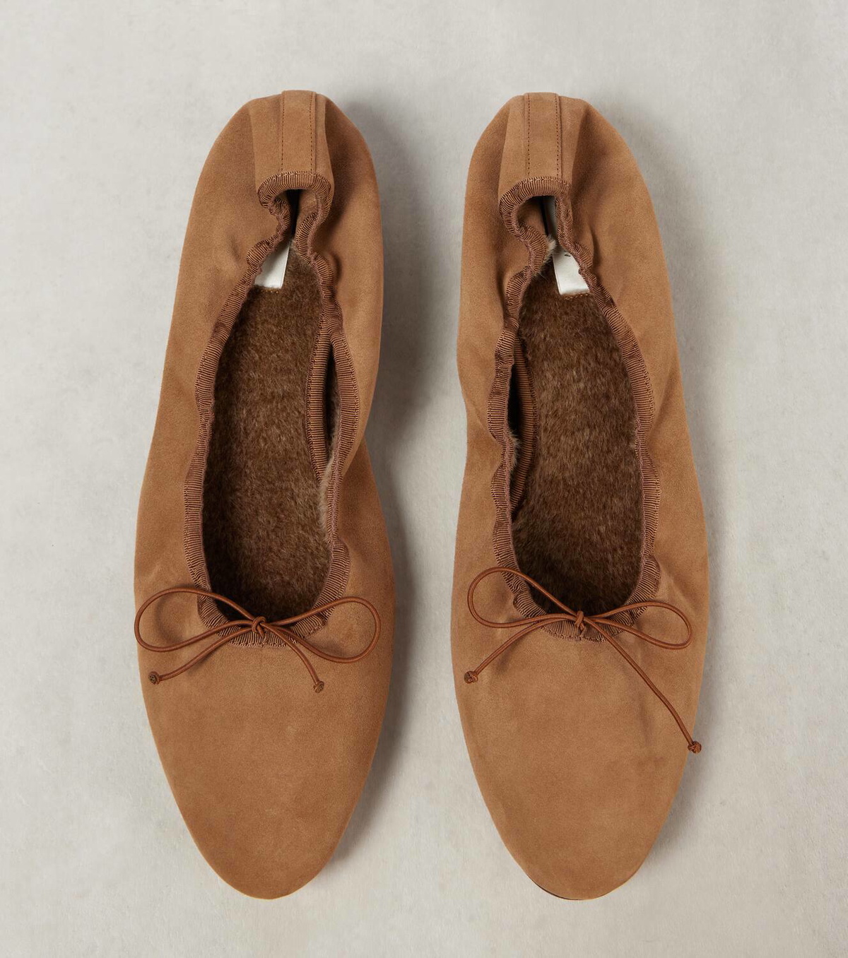 The Row Hereditas suede ballet flats The Row