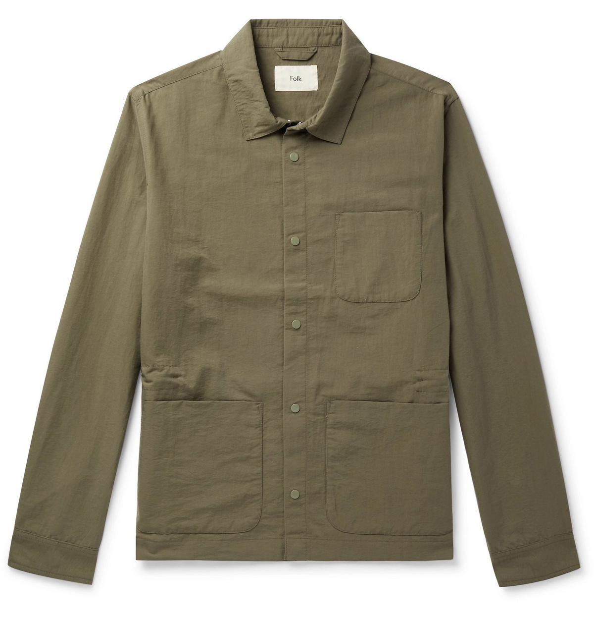 Folk - Assembly Crinkled-Shell Jacket - Green Folk