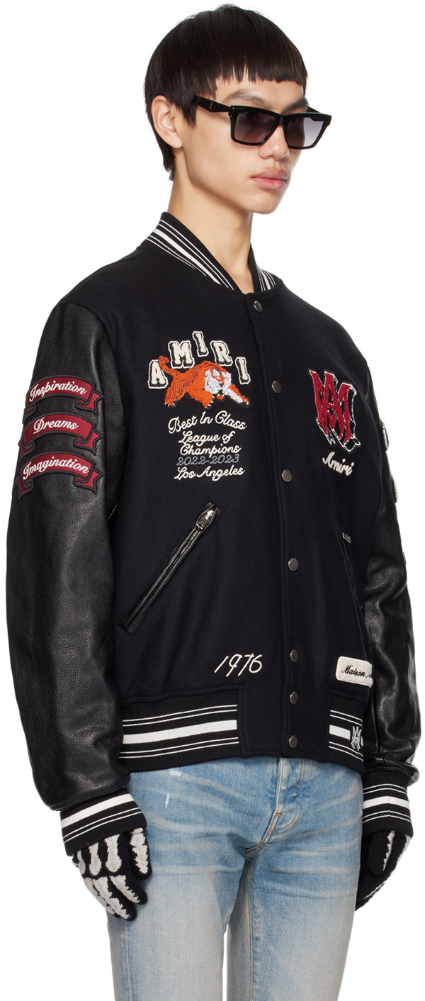 AMIRI Black Patch Bomber Jacket Amiri