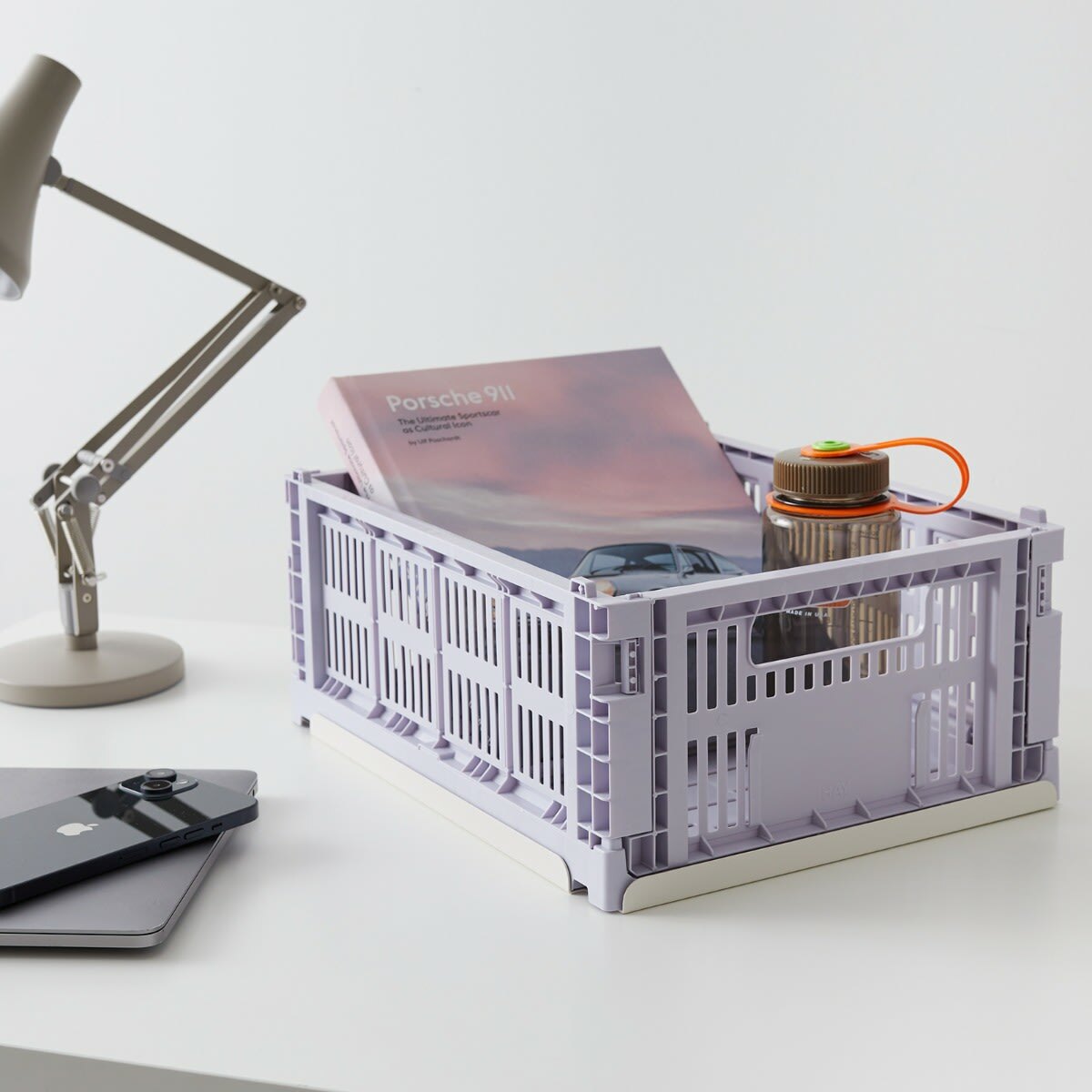 HAY Colour Crate Lid - Medium in Off-White HAY