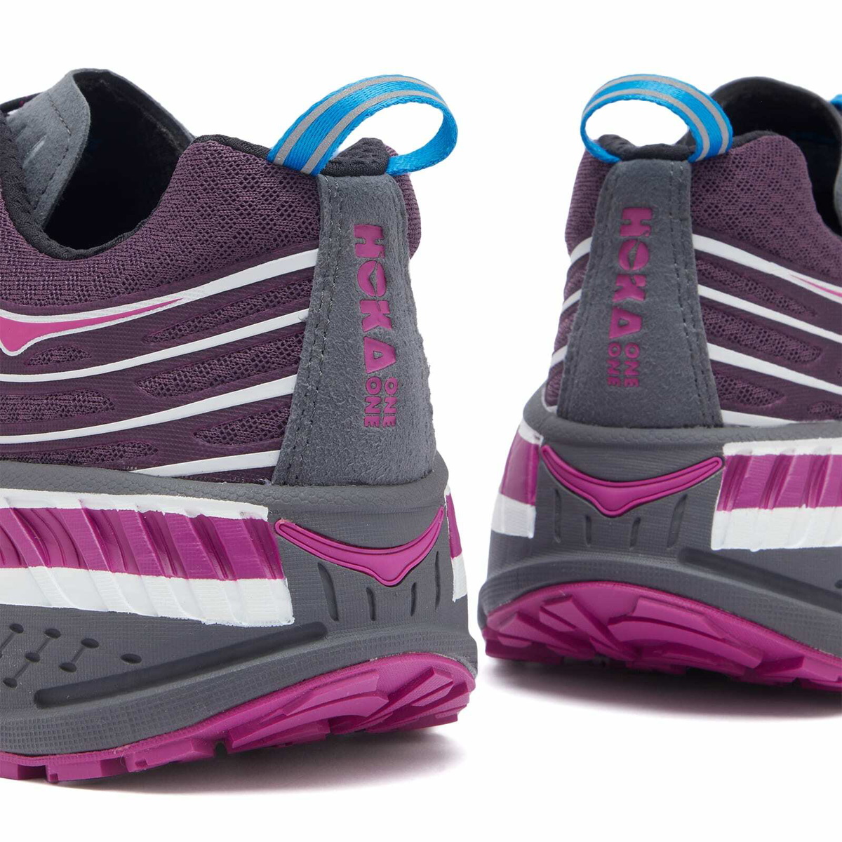 HOKA ONE ONE Men's Stinson Evo OG in Aubergine/Fuchsia Hoka One One